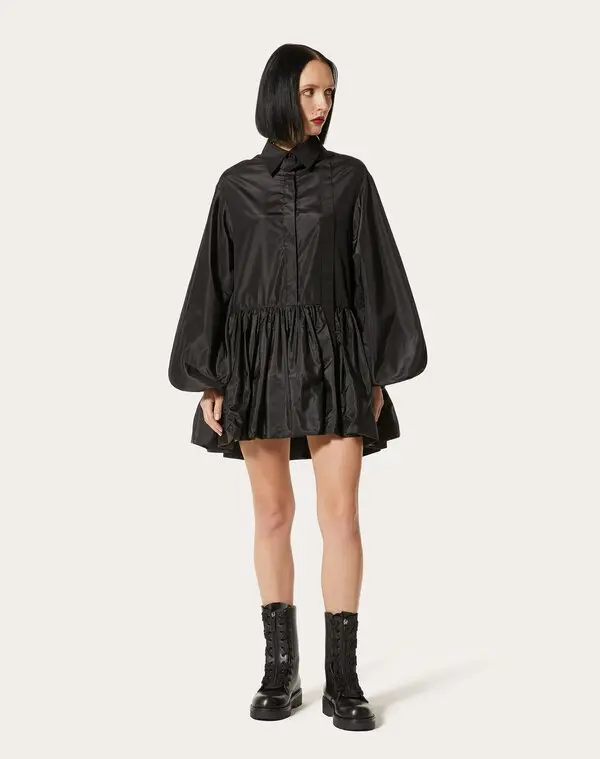 Valentino Garavani Long-sleeved Mini Shirt Dress