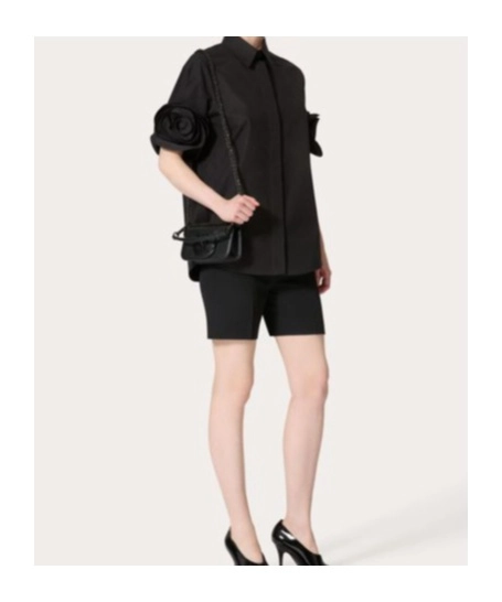 Valentino Garavani Compact Popeline Straight Hem Shirt