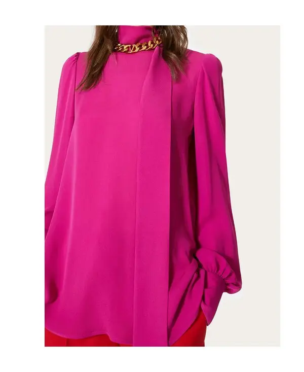 Valentino Garavani Pussy-bow Collar Blouse