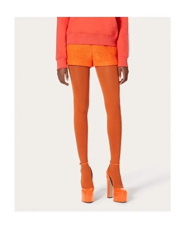 Valentino Garavani High-waisted Tweed Shorts