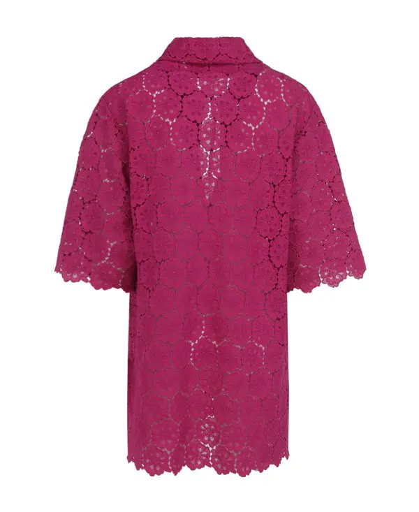 Valentino Garavani Lace Short-sleeved Dress