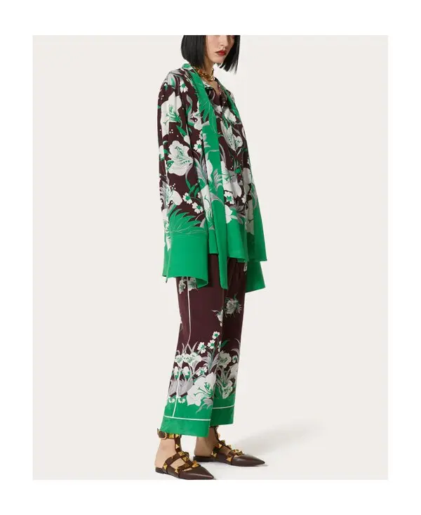 Valentino Garavani Floral Printed Pajama Pants