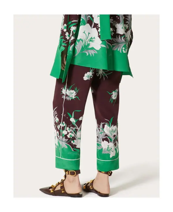 Valentino Garavani Floral Printed Pajama Pants