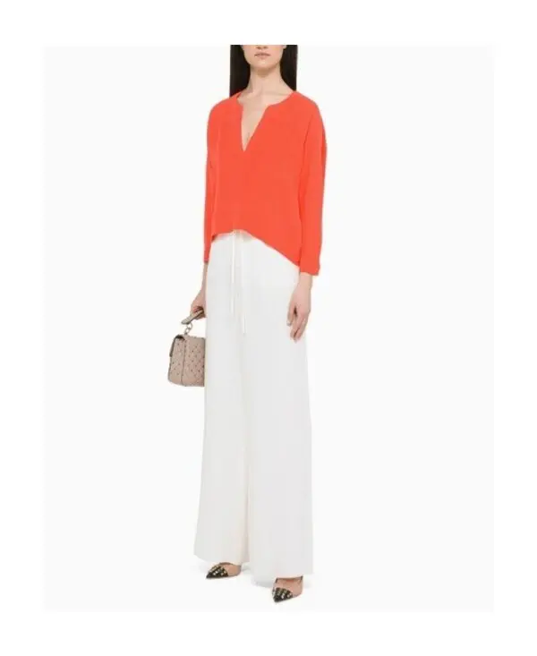 Valentino Garavani V-neck Cropped Blouse