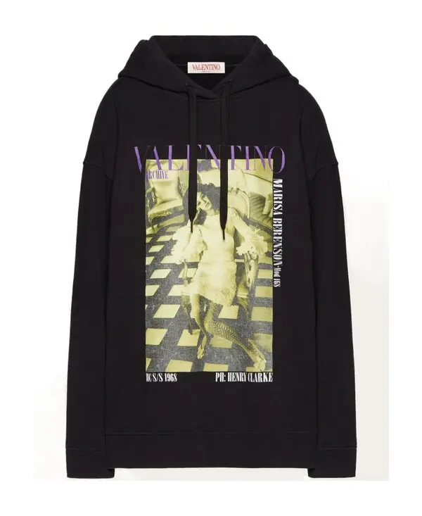 Valentino Garavani Pattern Printed Hooded Hoodie