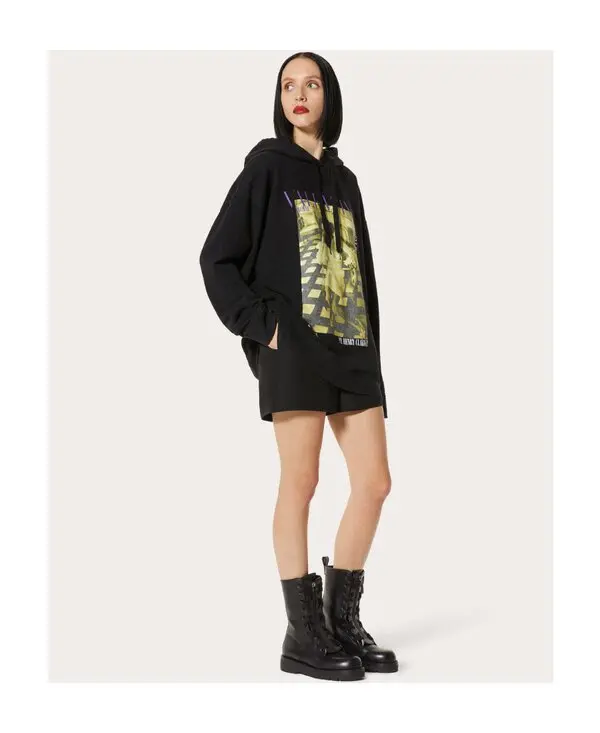 Valentino Garavani Pattern Printed Hooded Hoodie
