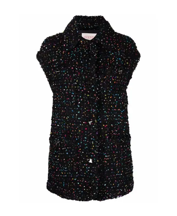 Valentino Garavani Speckled Button-up Jacket