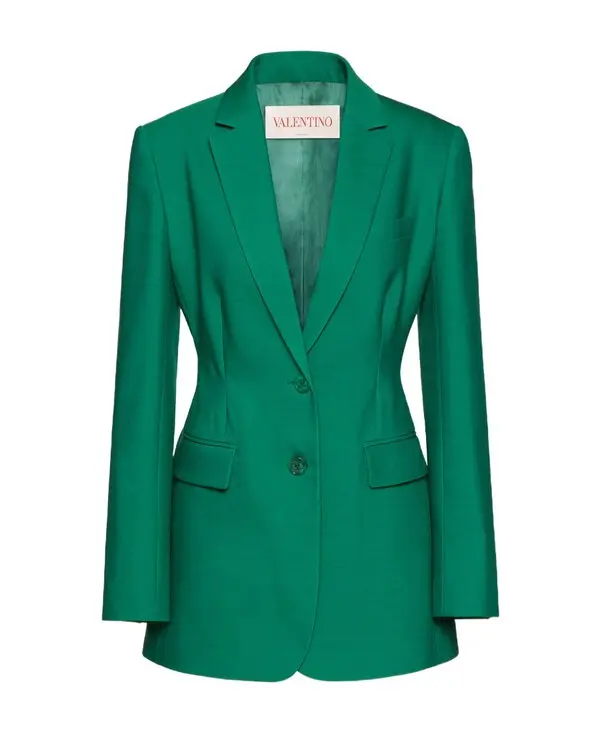 Valentino Garavani Single Breasted Long Sleeved Blazer
