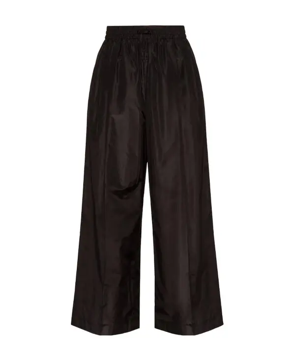 Valentino Garavani Wide-leg Cropped Silk Trousers