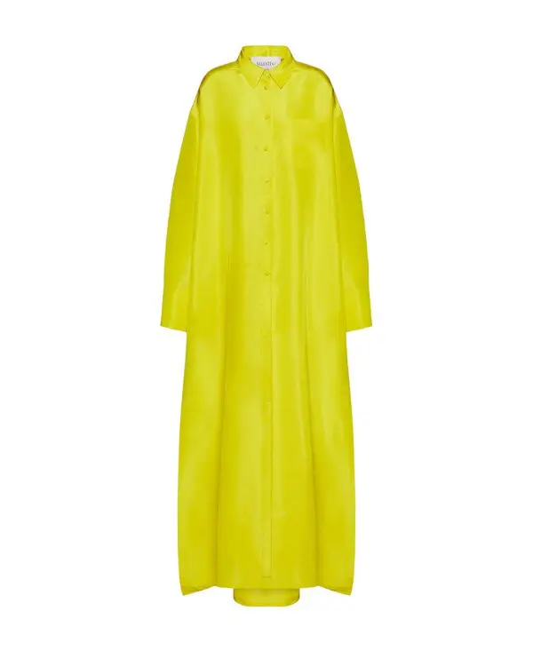 Valentino Garavani Button Long-sleeved Dress - Yellow