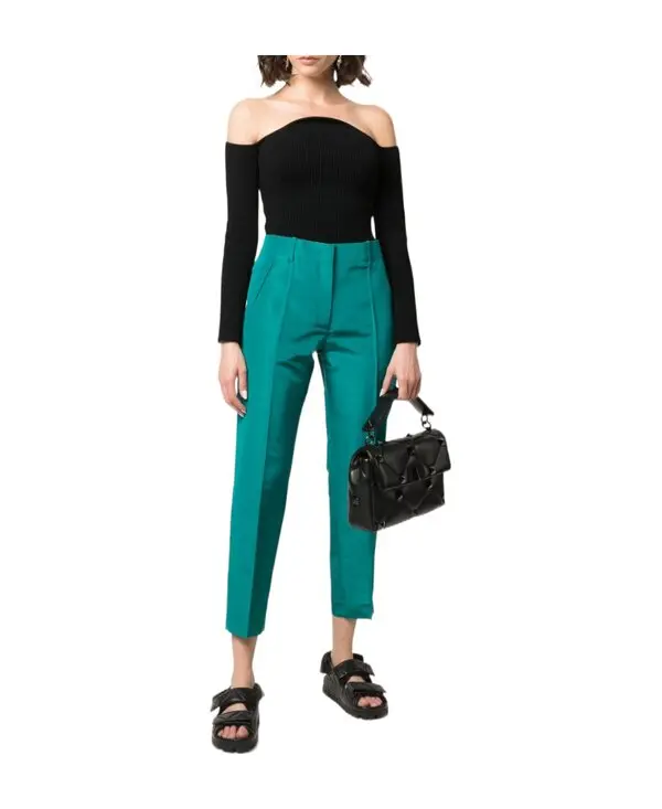 Valentino Garavani Tapered Silk Trousers