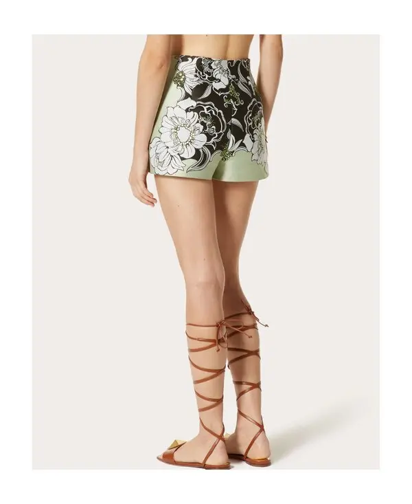 Valentino Garavani Logo Print Casual Shorts