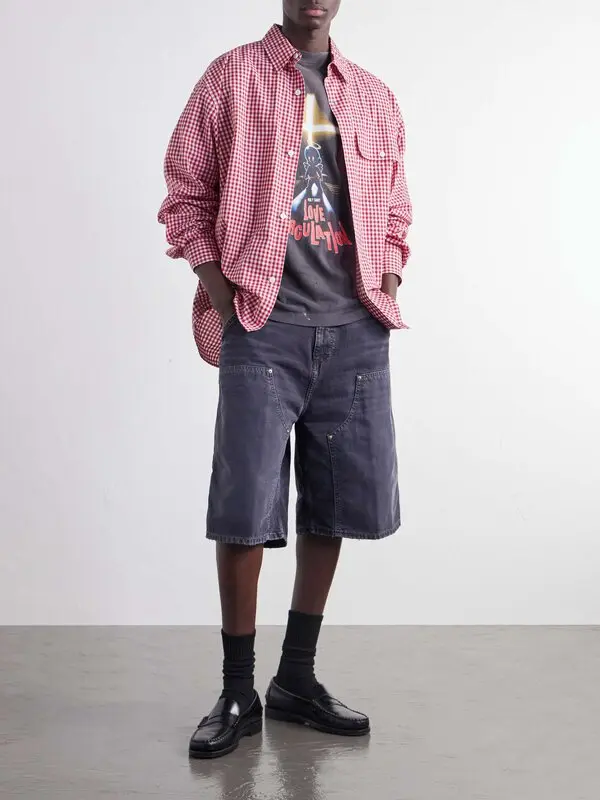 SAINT MXXXXXX Love Circulation Printed Distressed Cotton-jersey T-shirt
