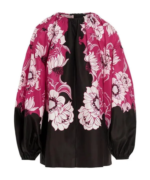Valentino Garavani Multicolored Floral Print Blouse