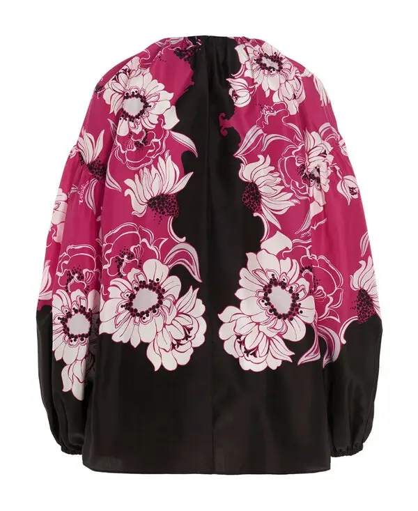 Valentino Garavani Multicolored Floral Print Blouse