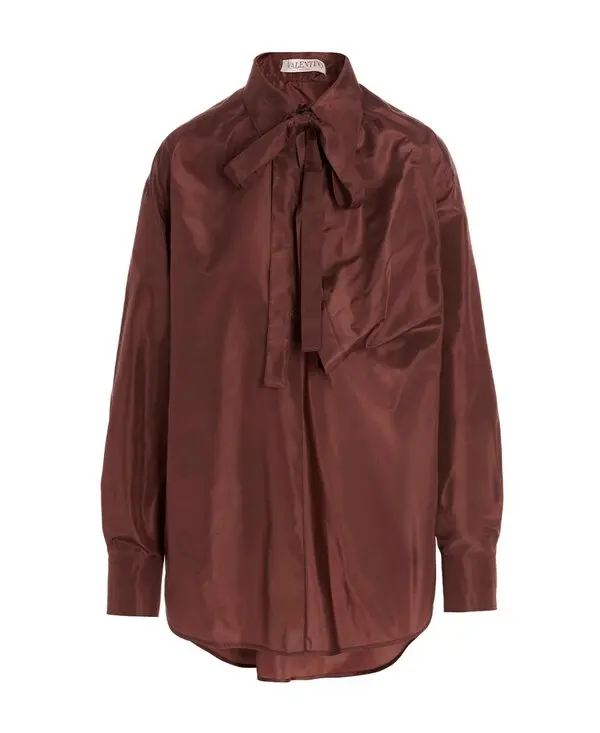 Valentino Garavani Long-sleeve Silk Shirt