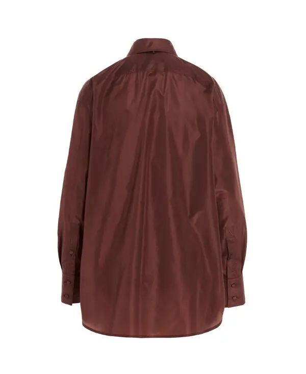 Valentino Garavani Long-sleeve Silk Shirt