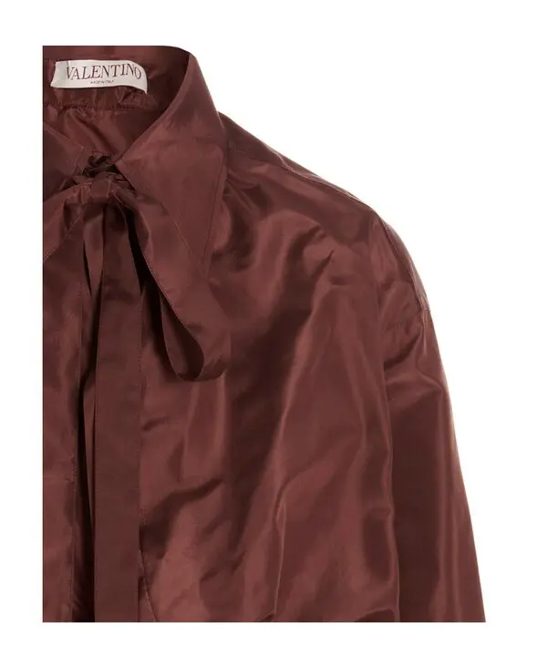 Valentino Garavani Long-sleeve Silk Shirt