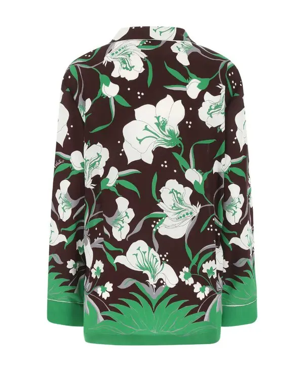 Valentino Garavani Floral-print Silk Shirt