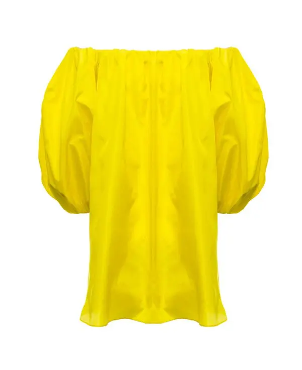 Valentino Garavani Off-shoulder Silk Blouse