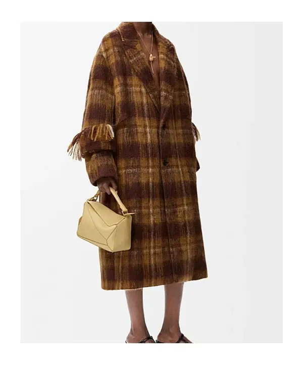 Loewe Check Patterned Coat