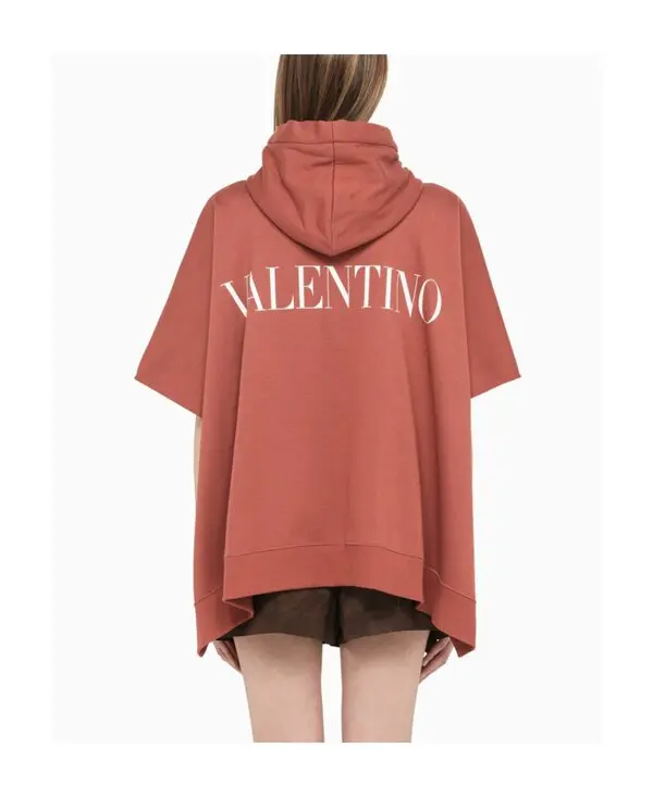Valentino Garavani Logo Letters Hooded Cloak