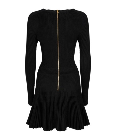 Balmain Logo Button Dress