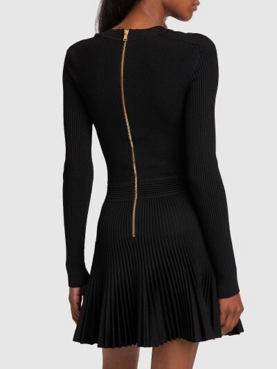 Balmain Logo Button Dress