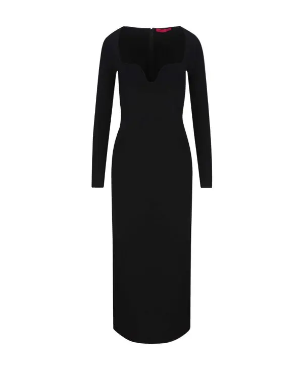 Valentino Garavani Long-sleeved Knitted Maxi Dress