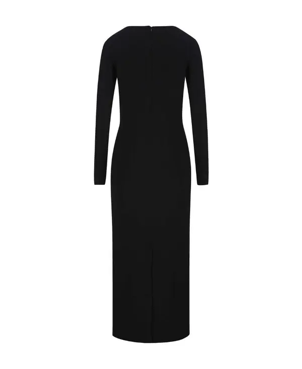 Valentino Garavani Long-sleeved Knitted Maxi Dress