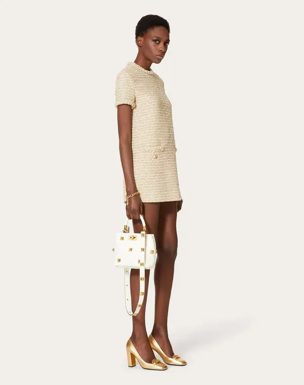 Valentino Garavani Roman Stud Tweed Dress
