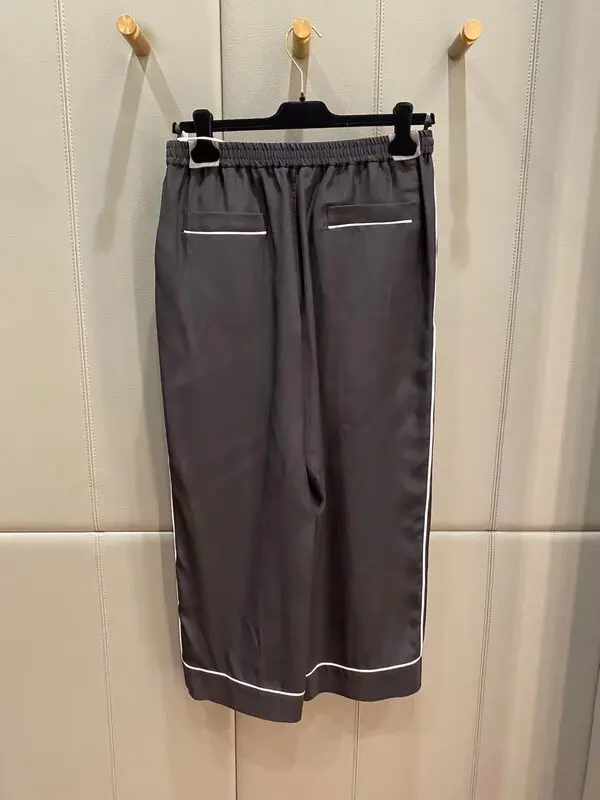 Valentino Garavani Drawstring Wide Leg Cropped Trousers