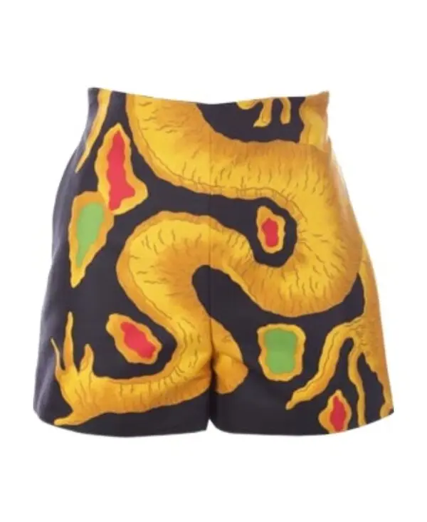 Valentino Garavani Dragon-print High-waisted Shorts