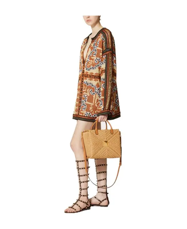 Valentino Garavani Jacquard Mini Bandana Tunic Top
