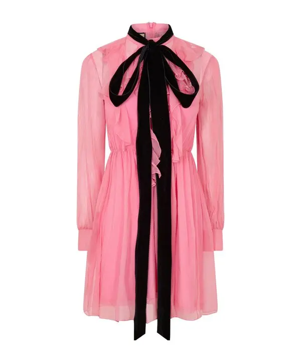 Gucci Chiffon Mini Dress