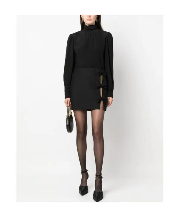 Valentino Garavani Bow Detailed Mini Skirt