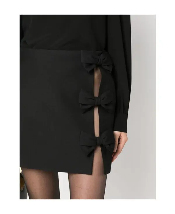 Valentino Garavani Bow Detailed Mini Skirt