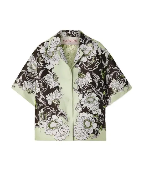 Valentino Garavani Floral-print Sequin-embellished Jacket