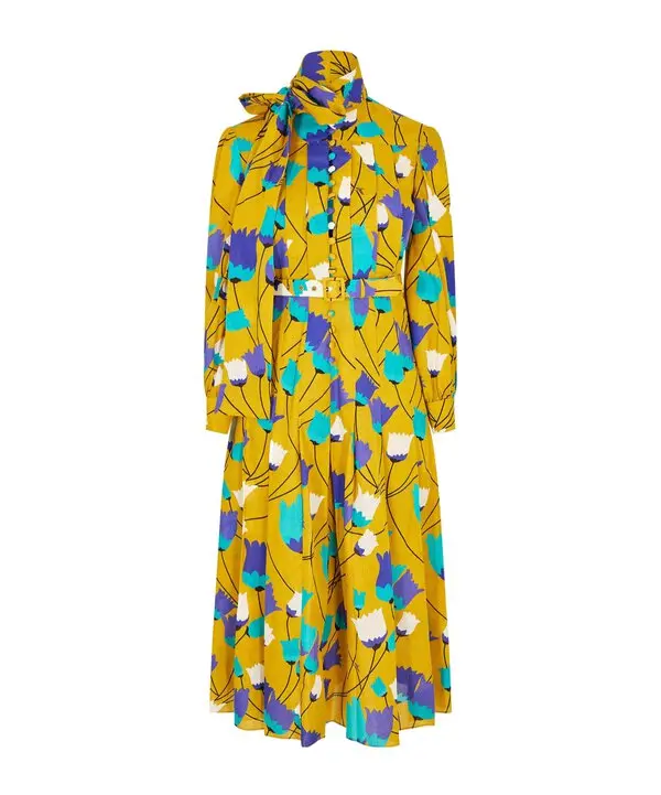 Gucci Floralprint Midi Dress
