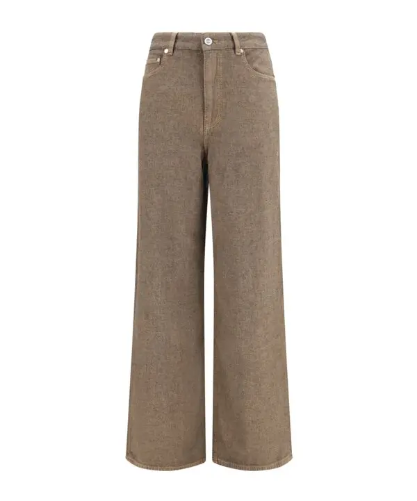 GANNI Lari Neppy Wide-leg Jeans