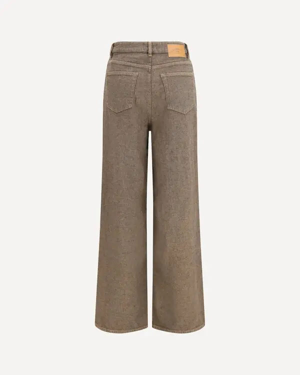 GANNI Lari Neppy Wide-leg Jeans