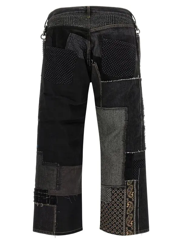 Junya Watanabe Patchwork Wide-leg Jeans