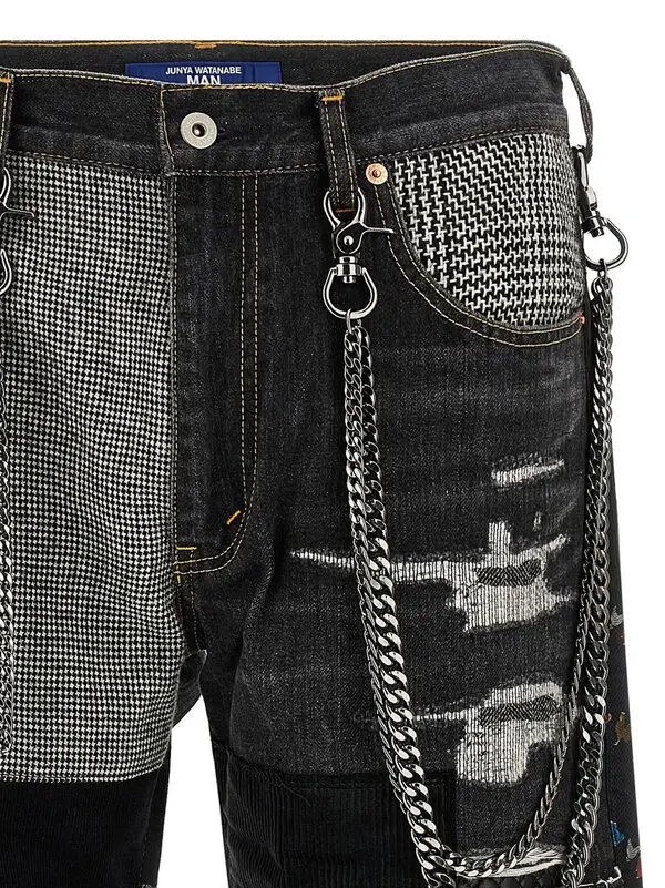 Junya Watanabe Patchwork Wide-leg Jeans