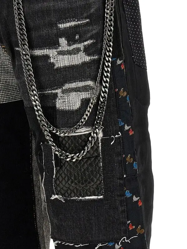 Junya Watanabe Patchwork Wide-leg Jeans