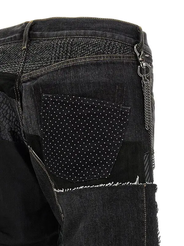 Junya Watanabe Patchwork Wide-leg Jeans