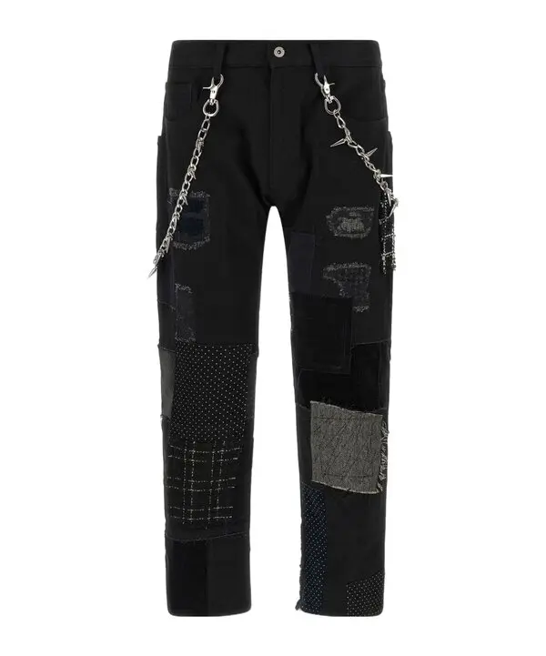 Junya Watanabe Patchwork Kilt Detail Jeans