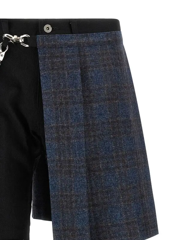 Junya Watanabe Patchwork Kilt Detail Jeans