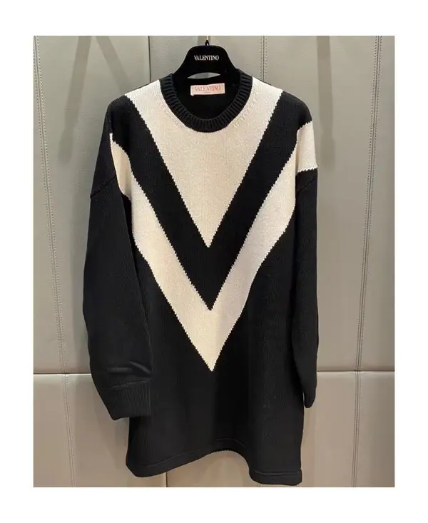 Valentino Garavani Two-tone Virgin-wool Jumper
