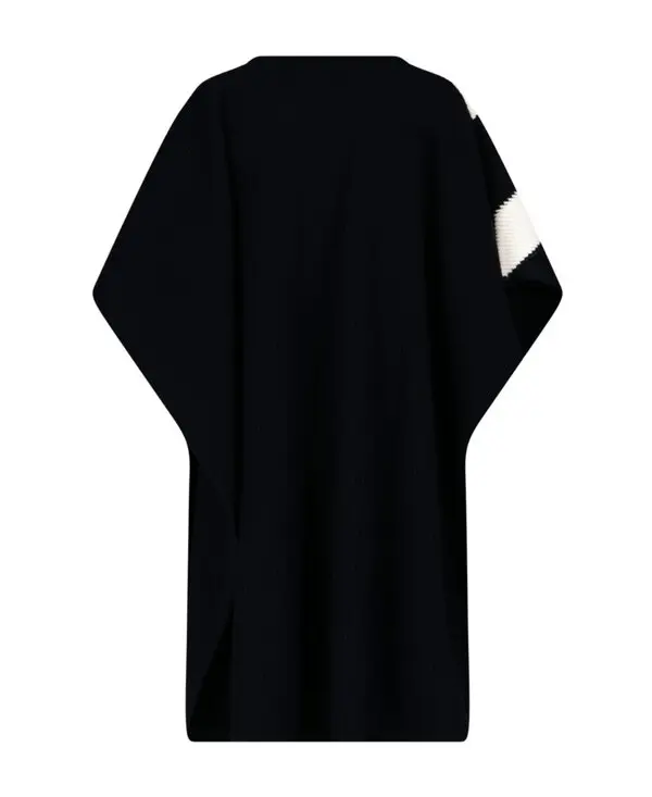Valentino Garavani Stripe-detailed Knit Cape