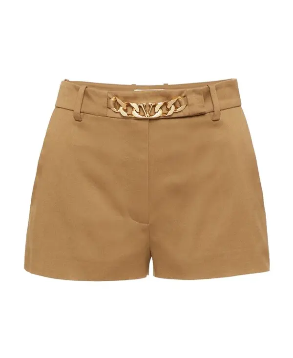 Valentino Garavani Vlogo Chain Mini Shorts